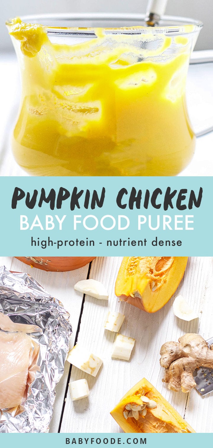 Pumpkin Chicken Baby Food Puree (6+ months) | Baby Foode