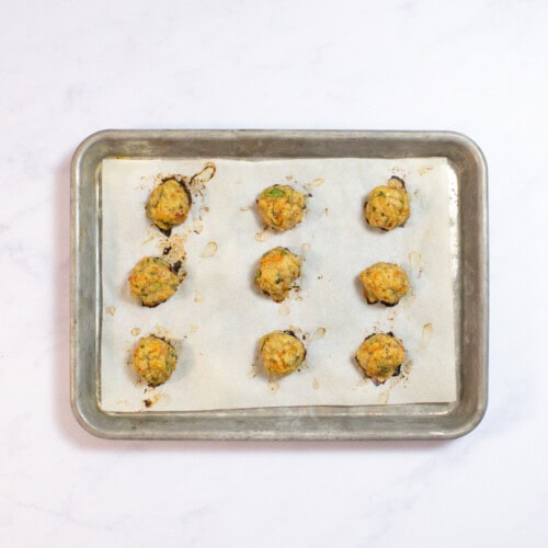 Baked Chicken & Veggie Meatballs for Baby (and Kids, Too!) | Baby Foode