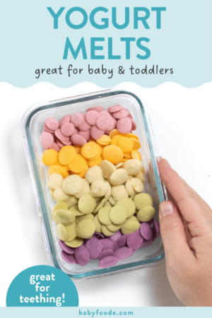 Easy Yogurt Melts for Baby (plus, 4 feeding tips!) | Baby Foode