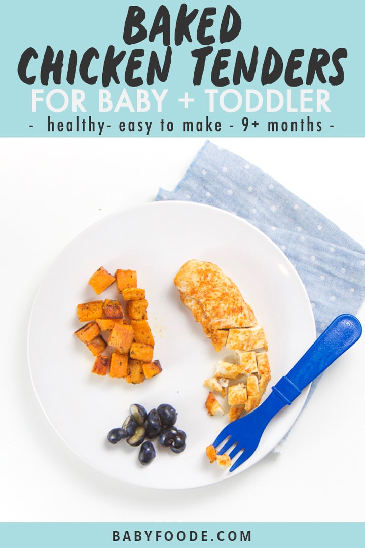 Baked Seasoned Chicken Tenders for Baby + Toddler - Baby Foode