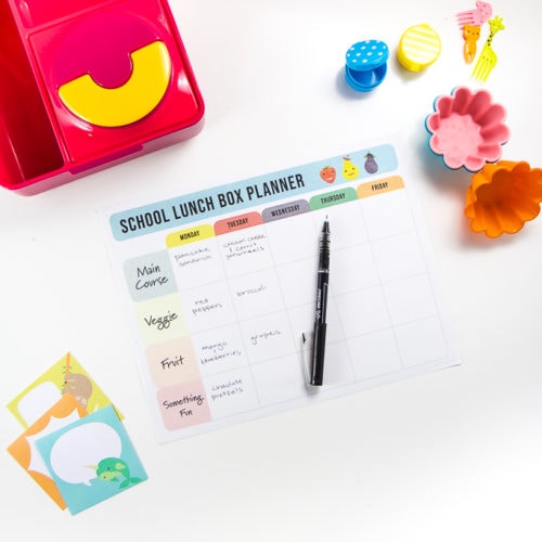 5 School Lunch Box Packing Tips (FREE Printables!) - Baby Foode