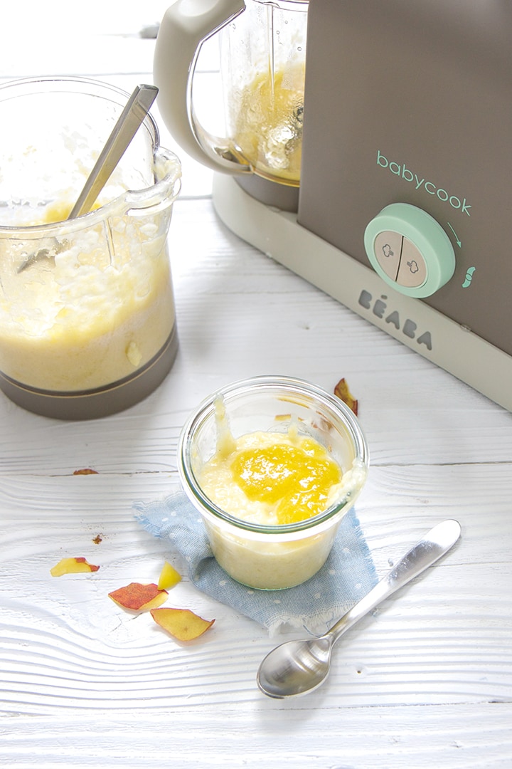 Peach Rice Pudding for Baby + Toddler (Stage 2 & 3) - Baby Foode