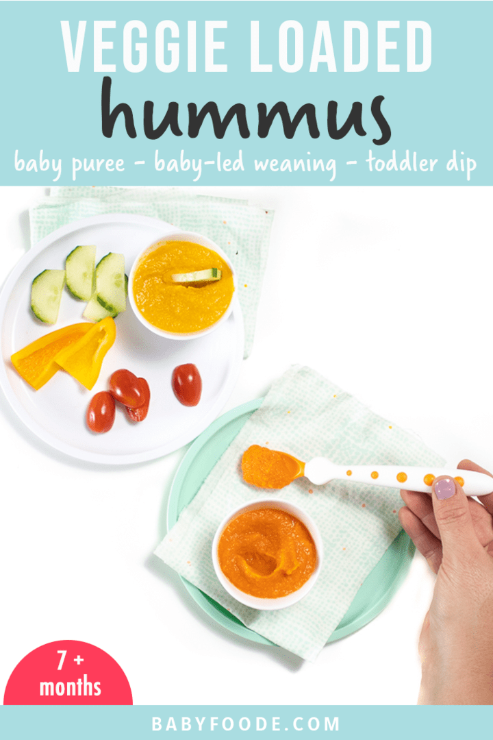 Veggie Hummus for Baby + Toddler (Grows with Baby!) - Baby Foode