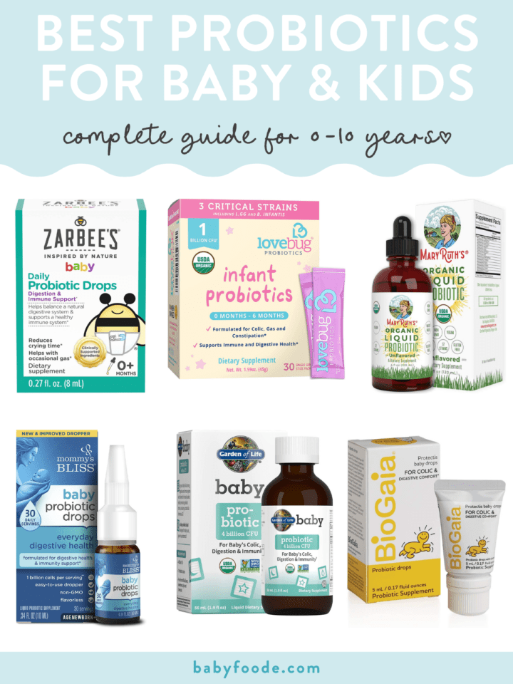 Buying Guide: Best 6 Probiotics for Baby & Kids 2022 | Baby Foode