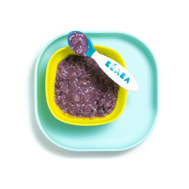 Spoon-Worthy Blueberry Baby Food (puree & blw) | Baby FoodE