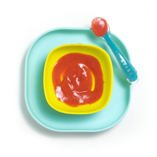 Swoon-Worthy Strawberry Baby Food (puree & baby-led weaning) | Baby Foode