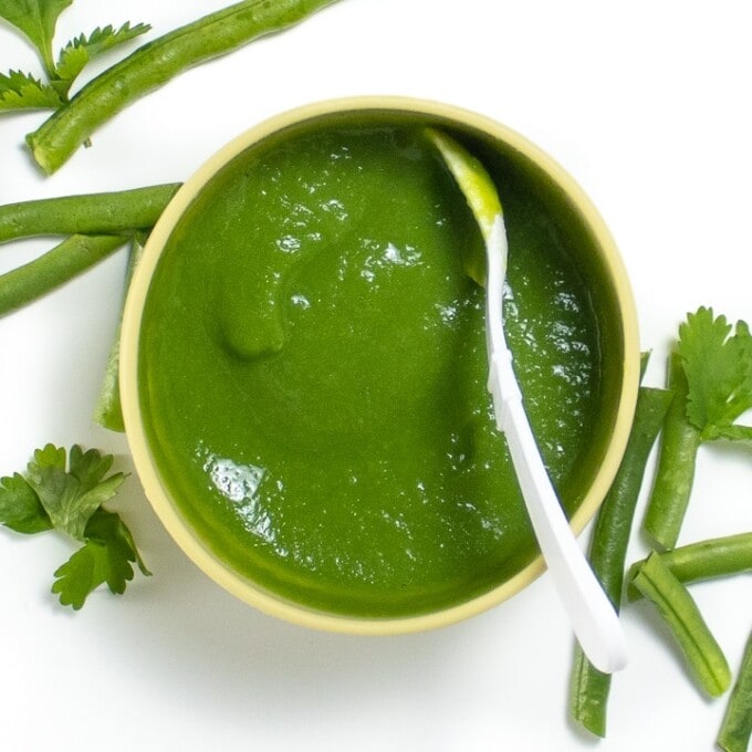 Scrumptious Green Bean Baby Puree (Stage One) | Baby Foode