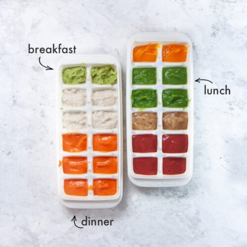 6-9 Month Old Baby Food Puree Menu (FREE Printable) | Baby Foode
