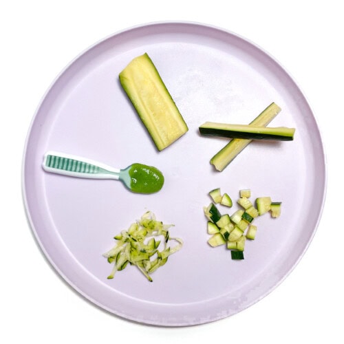 Easy-Peasy Zucchini Baby Food (puree & baby-led weaning) | Baby Foode