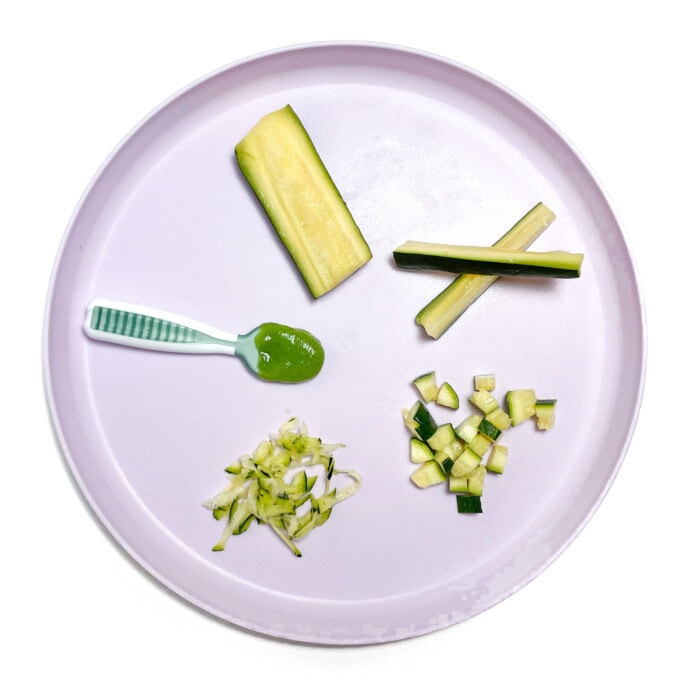 Easy-Peasy Zucchini Baby Food (puree & baby-led weaning) | Baby Foode
