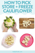 How to Select, Store & Freeze Cauliflower | Baby Foode