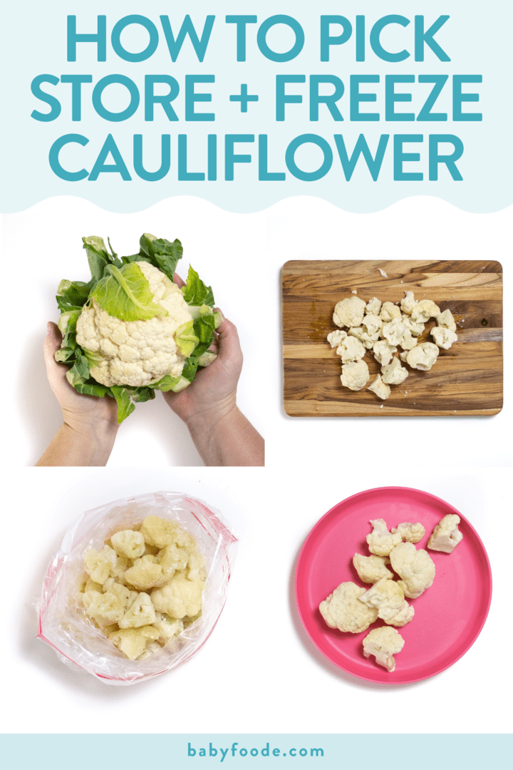 How to Select, Store & Freeze Cauliflower | Baby Foode