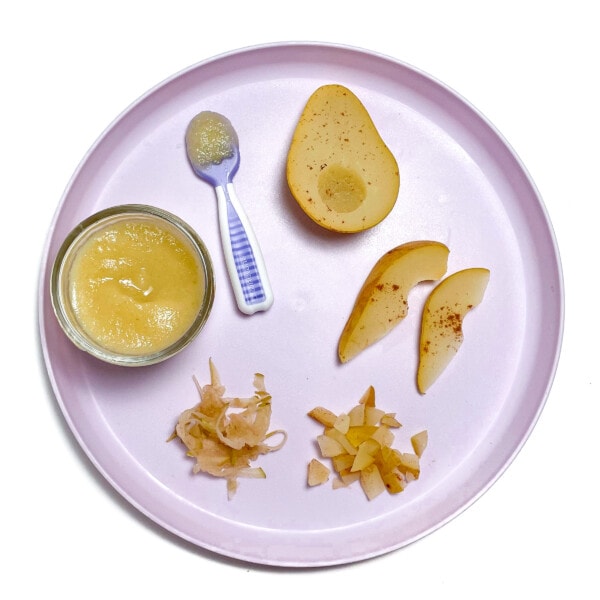 Pears with Cinnamon for Baby-Led Weaning | Baby Foode