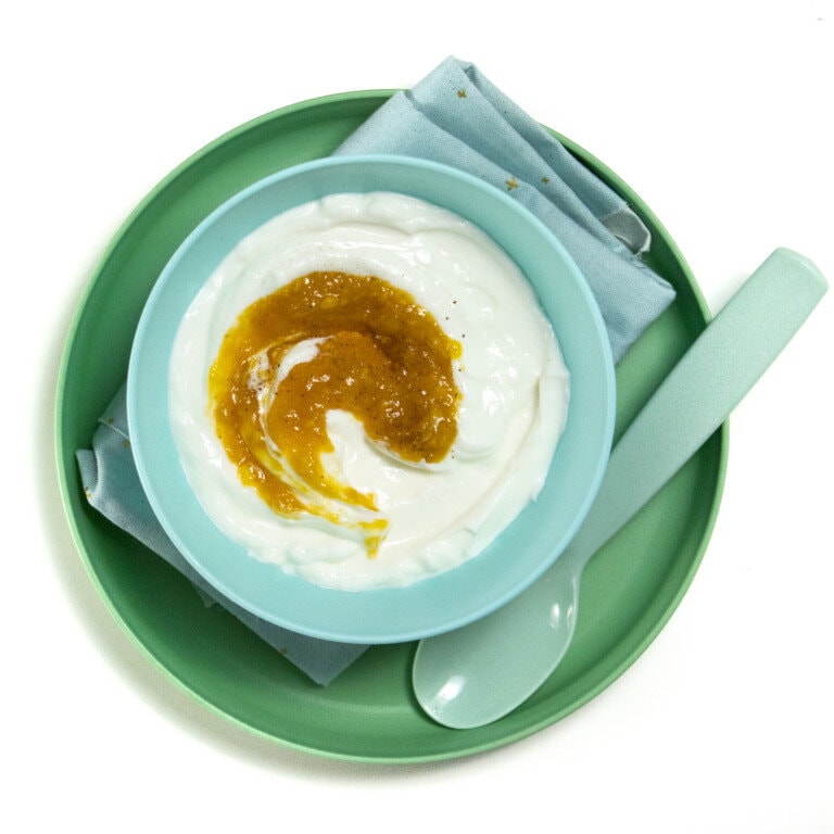 Quick Mango Yogurt with Homemade Mango Puree | Baby Foode