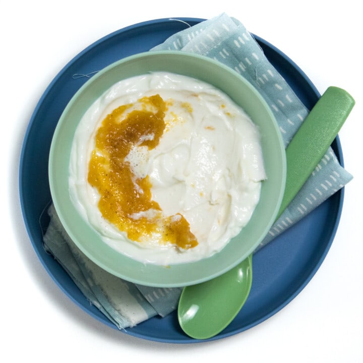 Crave-Worthy Homemade Peach Yogurt (fresh or frozen peaches) | Baby Foode