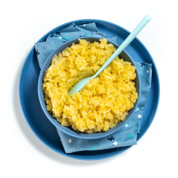 Easy-Peasy Cheesy Rice for Kids (Stovetop Recipe) | Baby Foode