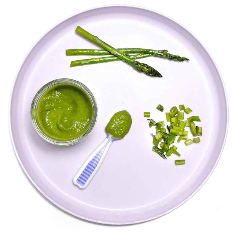 Asparagus & Mint Baby Food (puree & baby-led weaning) | Baby Foode