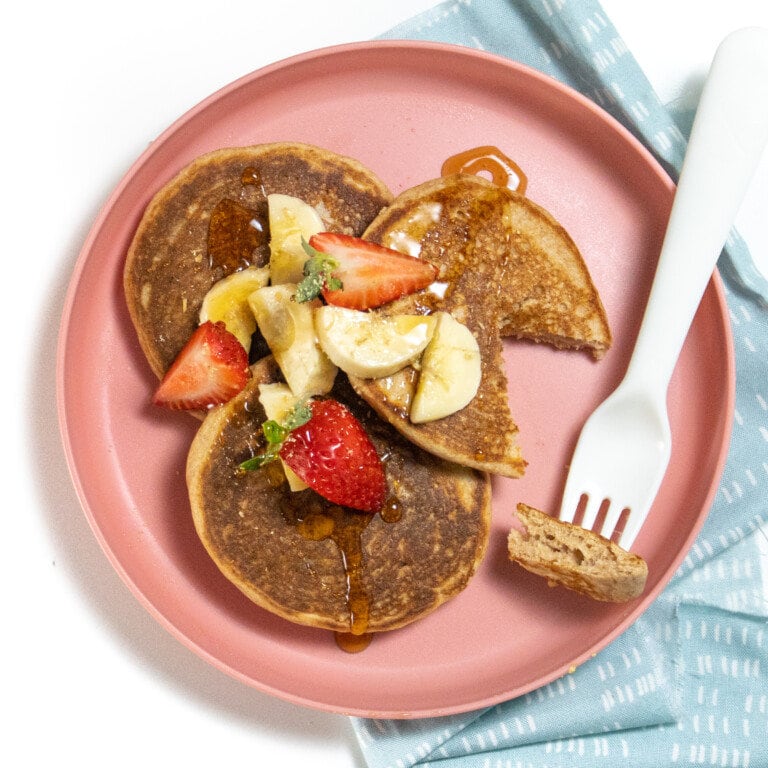 Fluffy Whole Wheat Pancakes with Banana for Baby (and Kids, Too ...